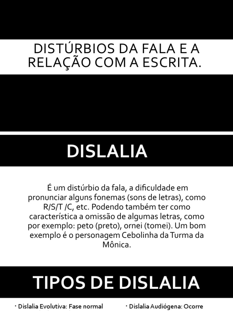 Distúrbios Da Fala e A Relação Com A Escrita | PDF | Gaguejo | Pedagogia
