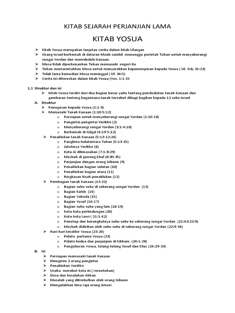 Kitab Sejarah Perjanjian Lama | PDF