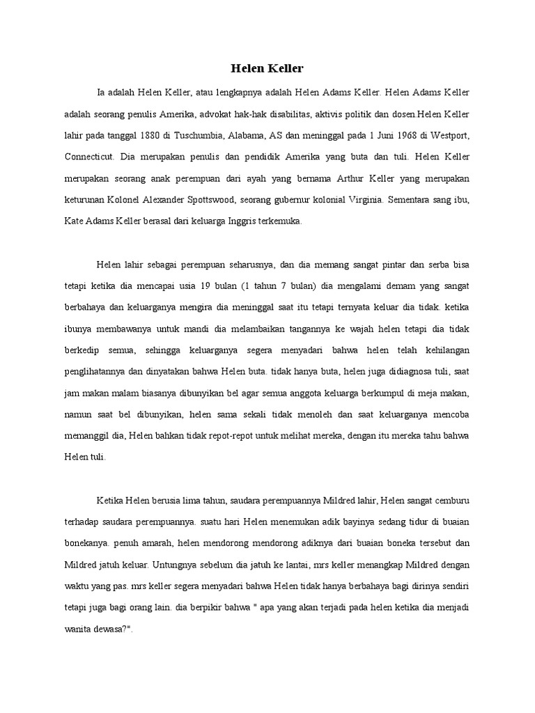 Helen Keller | PDF