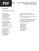 Caged Bird Poem Worksheet For Grade 10 | PDF