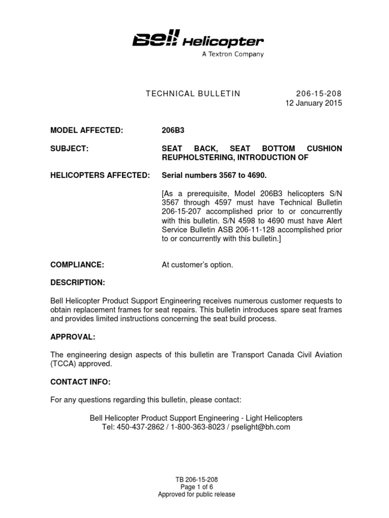 BHT 206 15 208 | PDF | Technology & Engineering