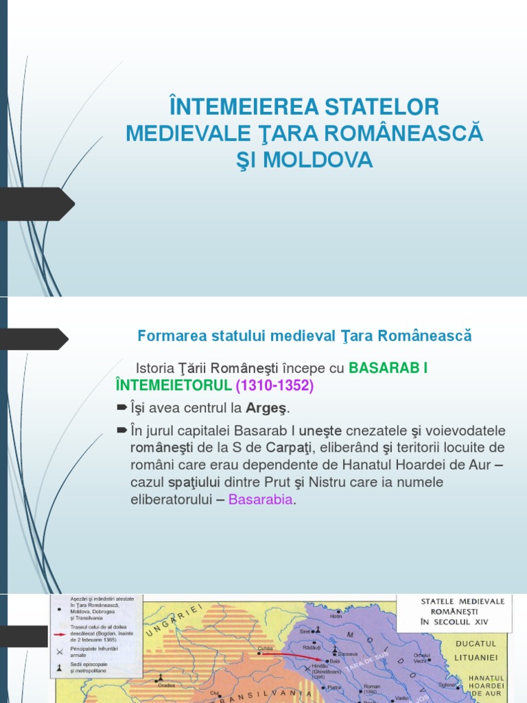 Curs 5-Basarab I - Stefan Cel Mare | PDF