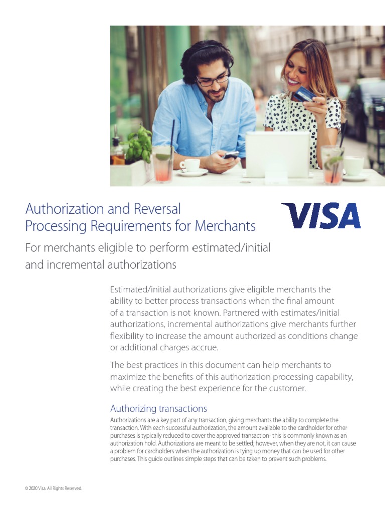 Best Practices Authorization and Reversal Processing | PDF | Visa Inc ...