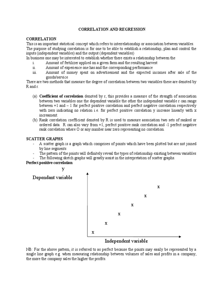 Correlation and Regression | PDF | Regression Analysis | Linear Regression