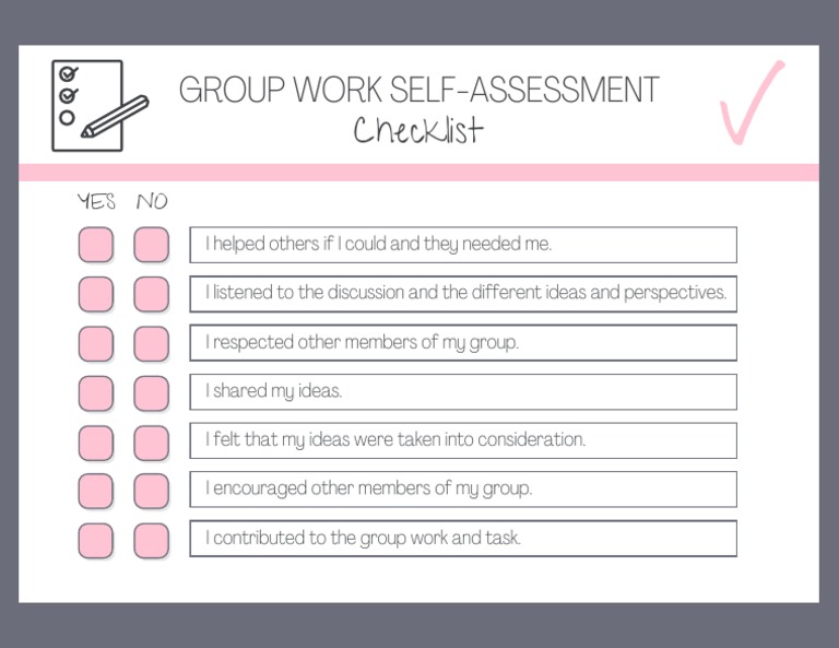 Self Assessment For Group Work – OHYDHC