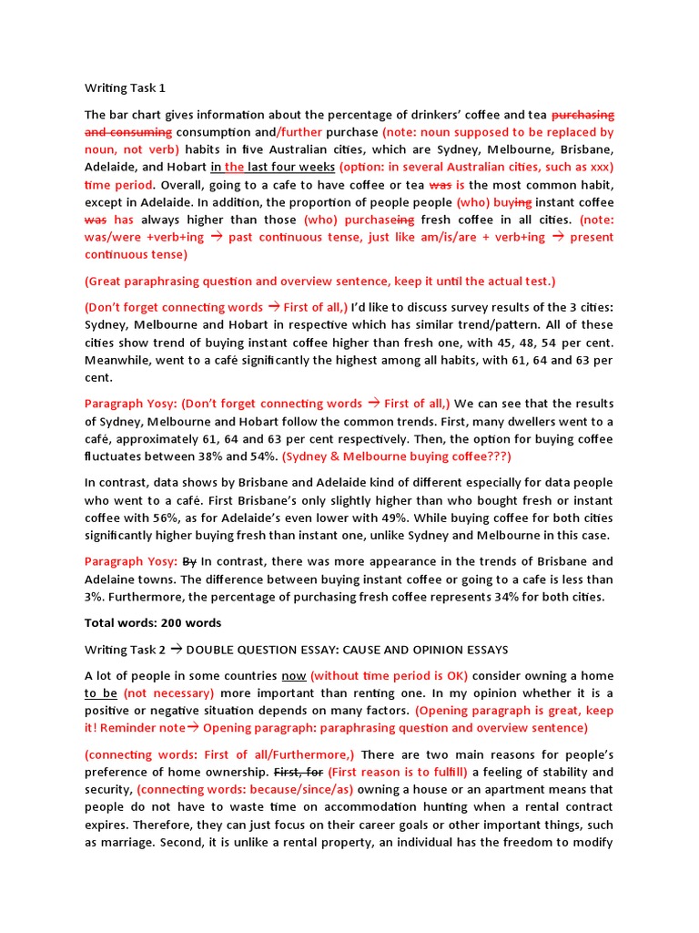 Writing Task 4 (1) - Yosy Feedback Tasya | PDF