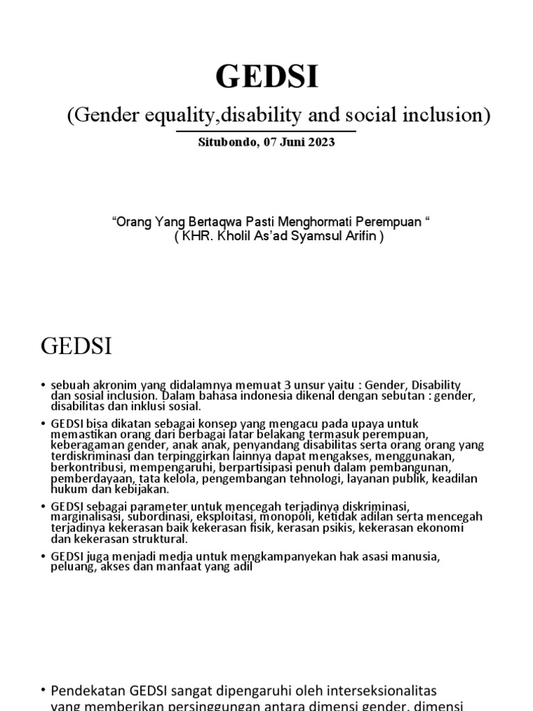 Gedsi 7 Juni 2023 PDF | PDF