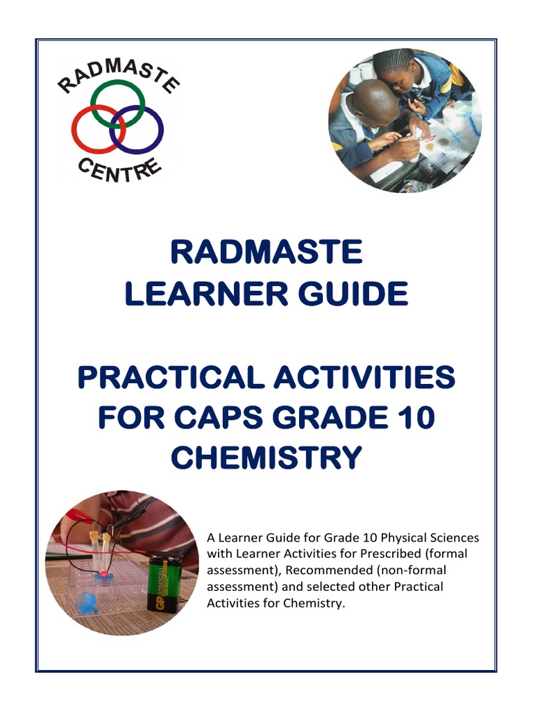 RADMASTE CAPS Grade-10 Chemistry-Learner-Guide | PDF | Molecules ...