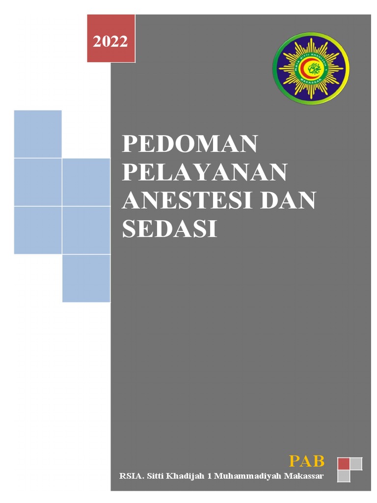 Pedoman Anestesi Dan Sedasi | PDF