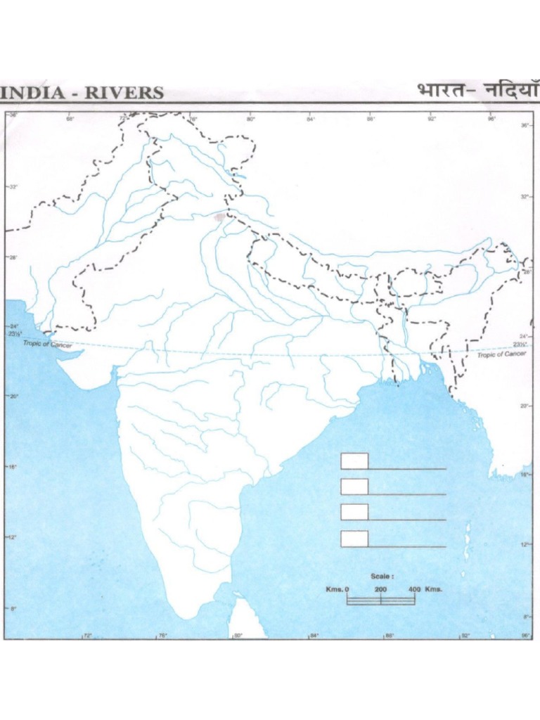 Instapdf - in India River Map Outline 520 | PDF