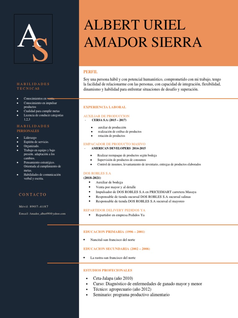 Curriculum Albert Amador Actualizado | PDF