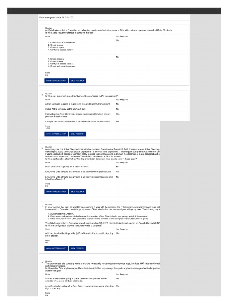 OCC Questions Practice | PDF