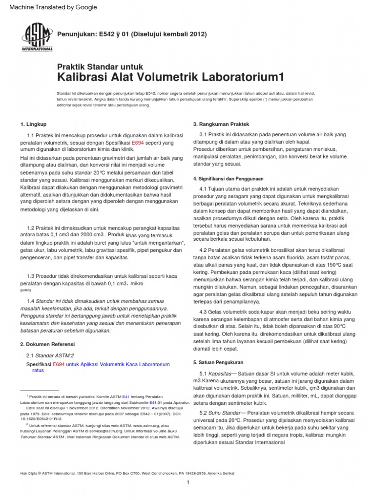 E542-01 (Reapproved 2012) | PDF