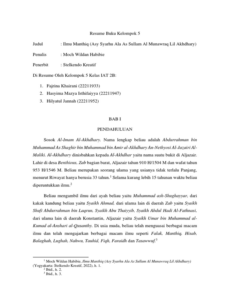 Resume Buku Kelompok 5 IAT 2B | PDF