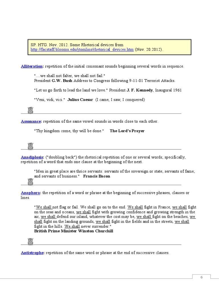 Rhetorical Devices | PDF