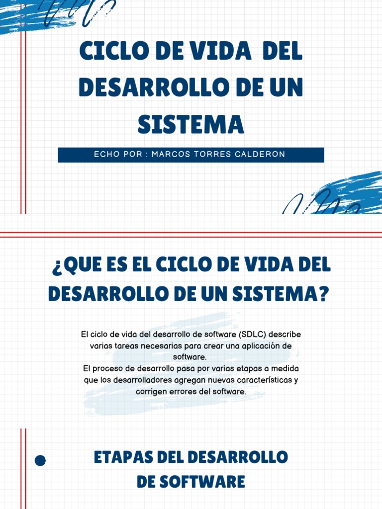 Ciclo de Vida Del Desarrollo de Un Sistema | PDF | Software | Programa de computadora
