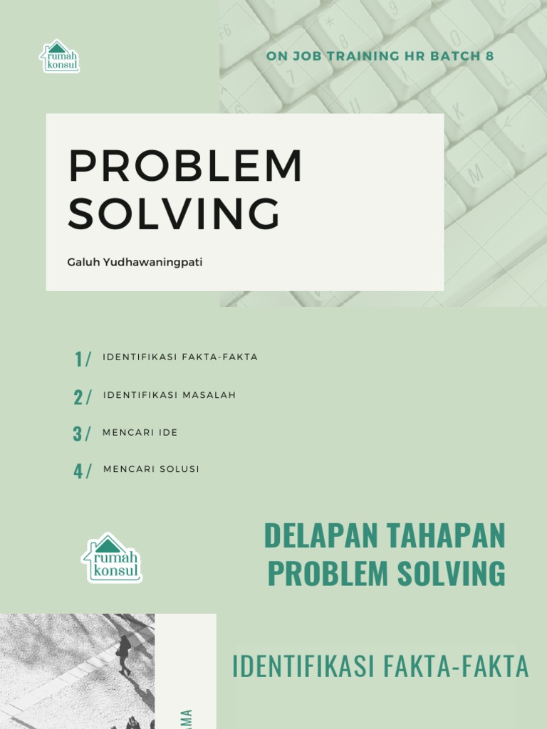 Panduan 8 Tahap Problem Solving | PDF