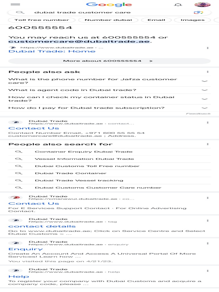 Dubai Trade Customer Care - Google Search | PDF | Business | Finance & Money Management
