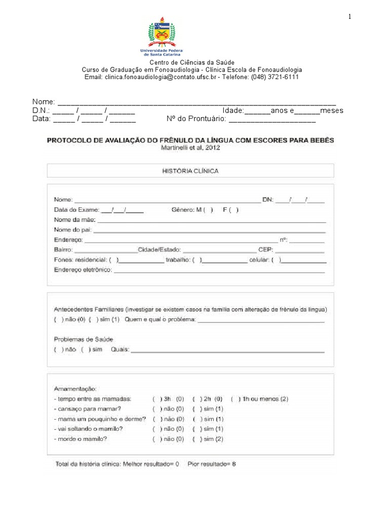 Protocolo Frênulo Bebês | PDF