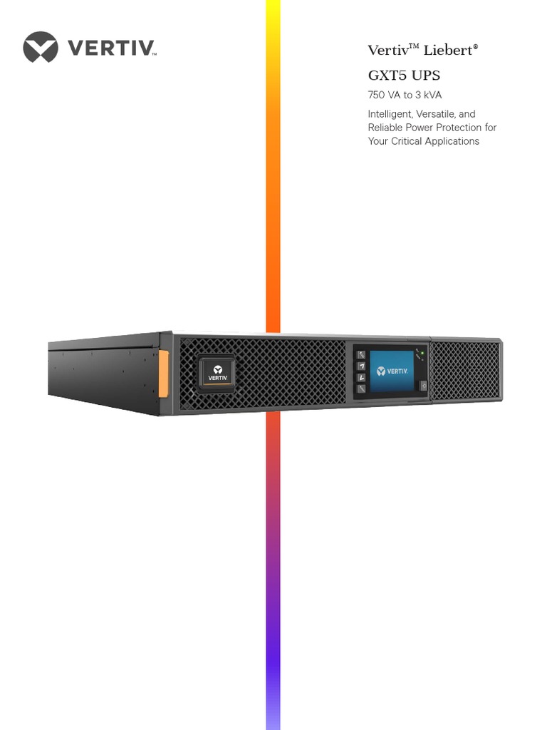 Liebert gxt5 750va To 3kva Brochure | PDF | Alternating Current | Electronics