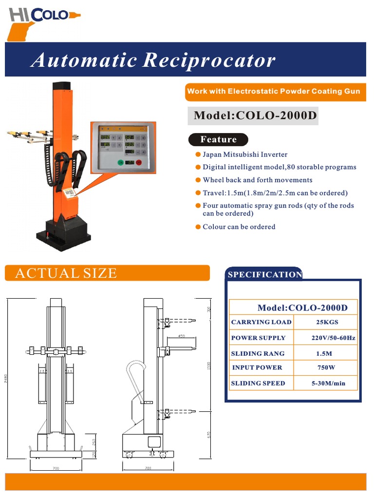 Automatic Powder Gun Reciprocator-min | PDF | Power Supply ...