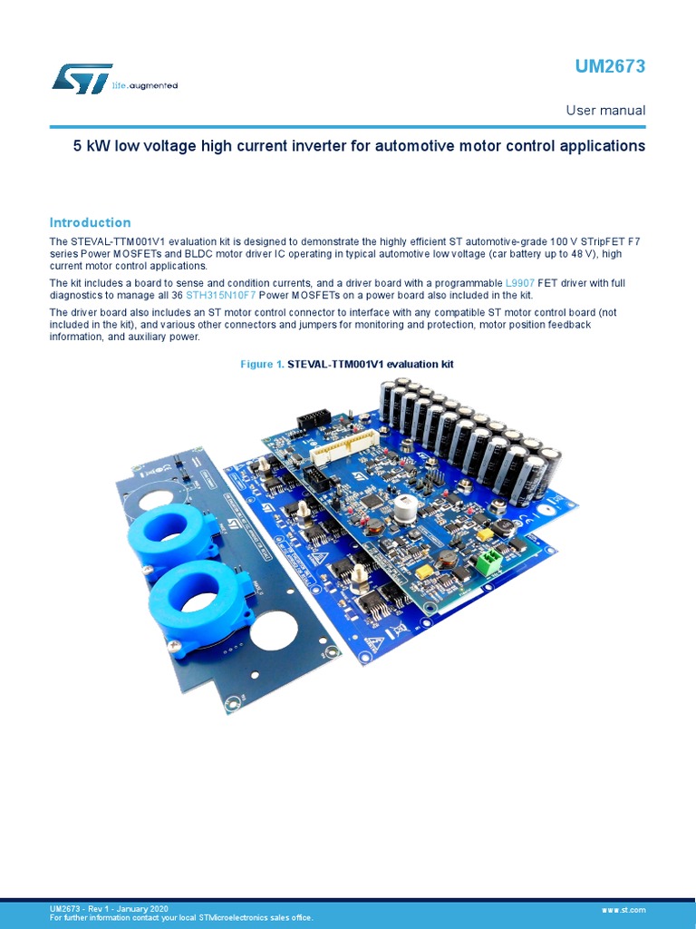 Um2673 5 KW Low Voltage High Current Inverter For Automotive Motor ...