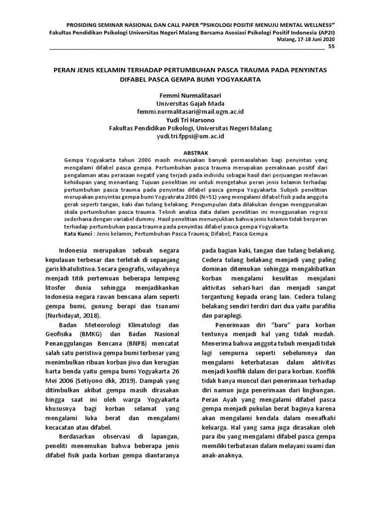 PTG GEMPA, Nurmalitasari & Harsono (2020) | PDF