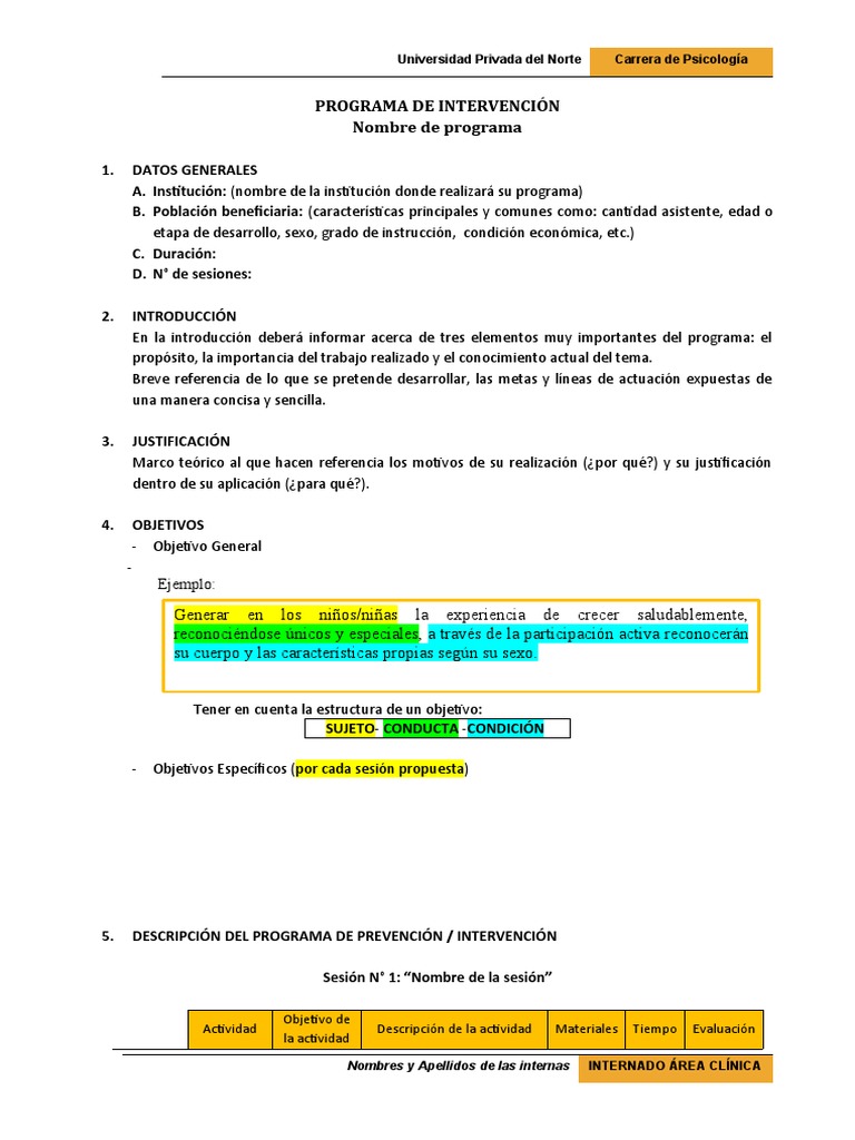 Esquema Programa Prevención-Intervención | PDF | Ciencia cognitiva | Sicología