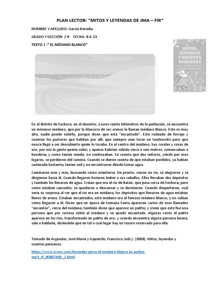 Entregar PLAN LECTOR 2DO AÑO | PDF | Duna