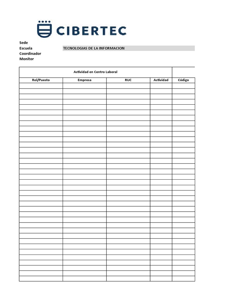Anexo 1B - Hoja de Seguimiento para EFSRT en CL | PDF