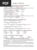 Grade 5 Language Arts Diagnostic Test Form 2020 | PDF | Sound | Adverb