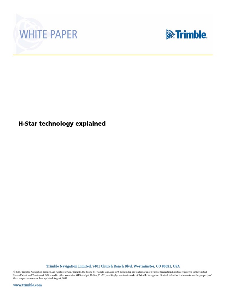 H-Star Explained | PDF | Global Positioning System | Accuracy And Precision