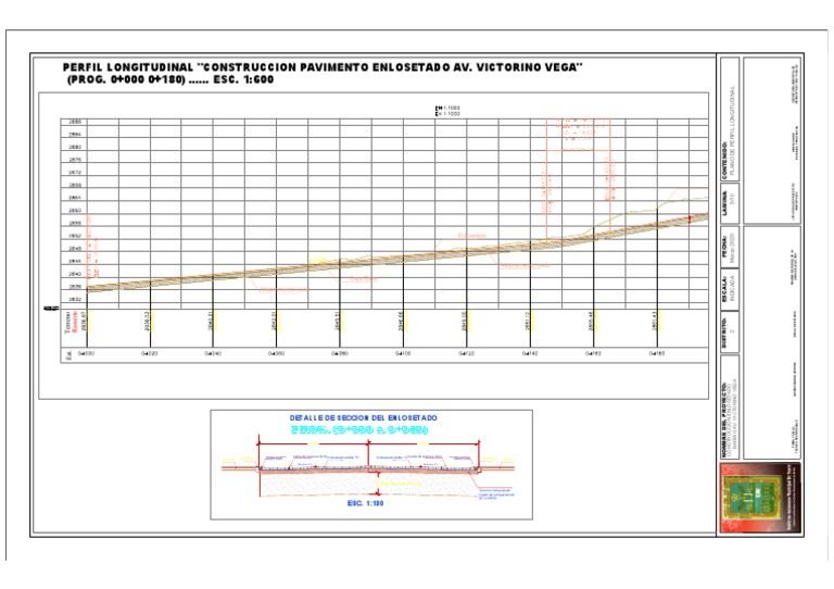 PLANOS Constructivos ENLOSETADO V VEGA-2 | PDF