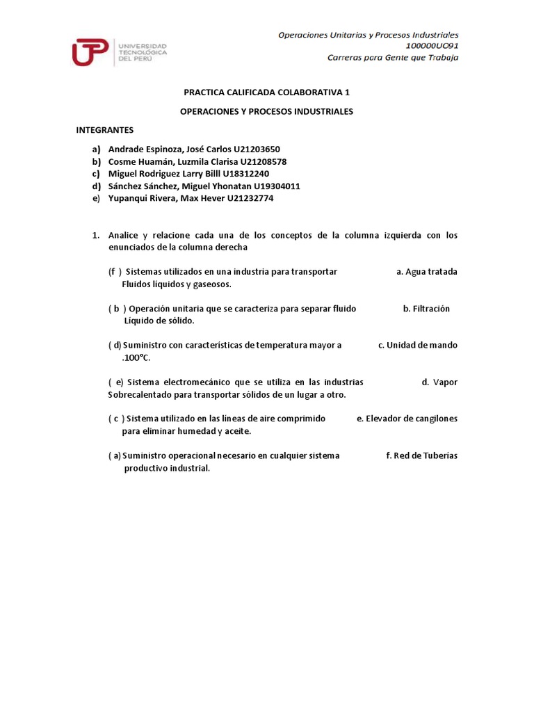 Practica Calificada | PDF