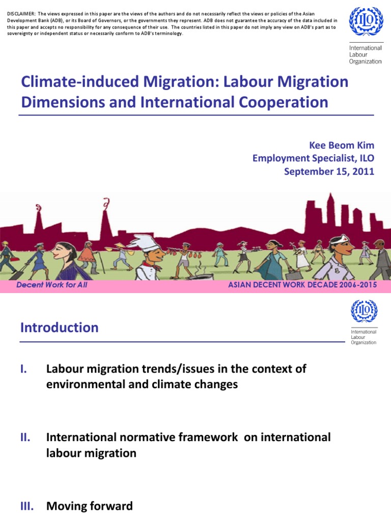 Climate-Induced Migration: Labor Migration Dimensions and International ...