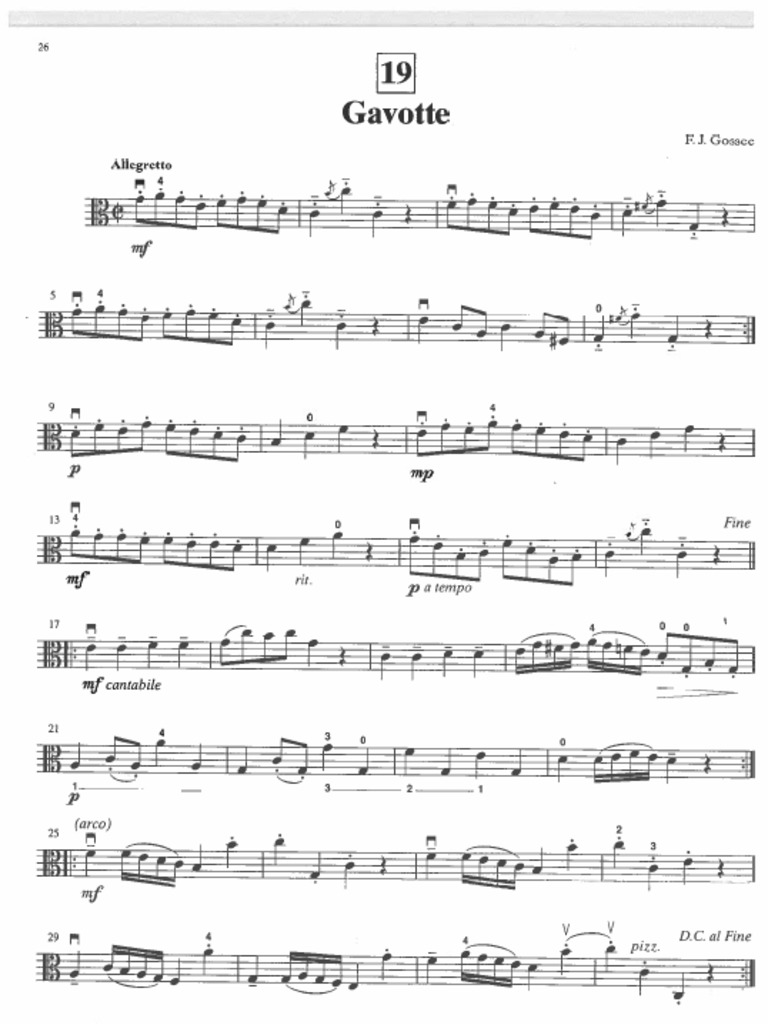 Gavotte Viola | PDF