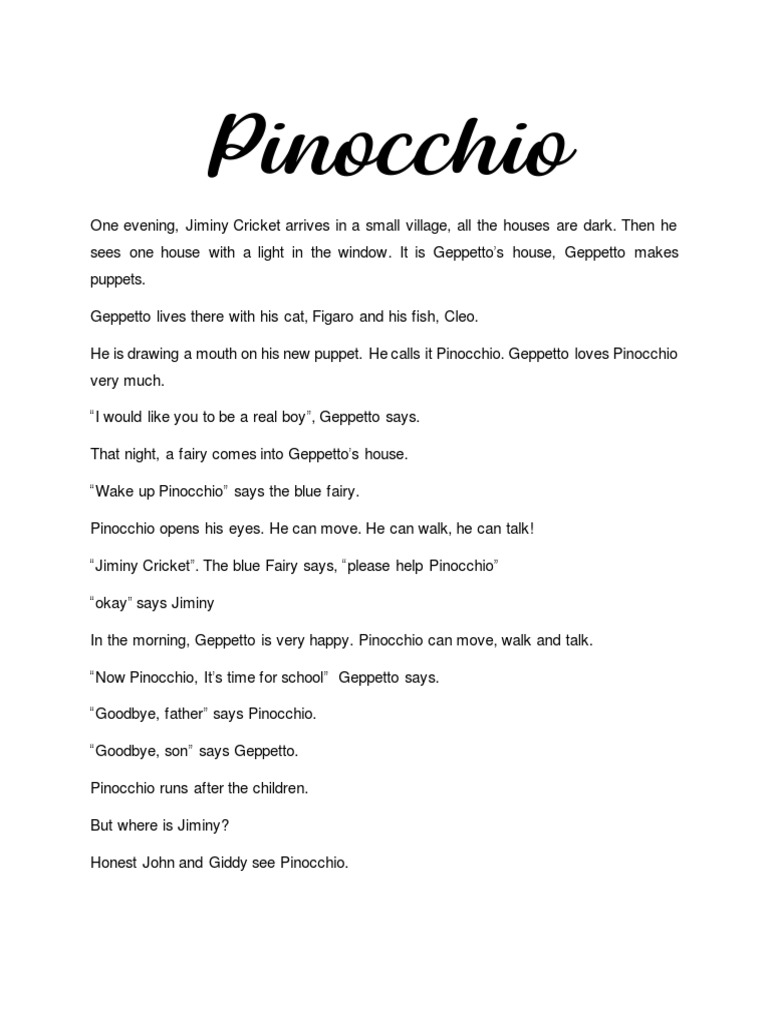 Pinocchio | PDF | Pinocchio