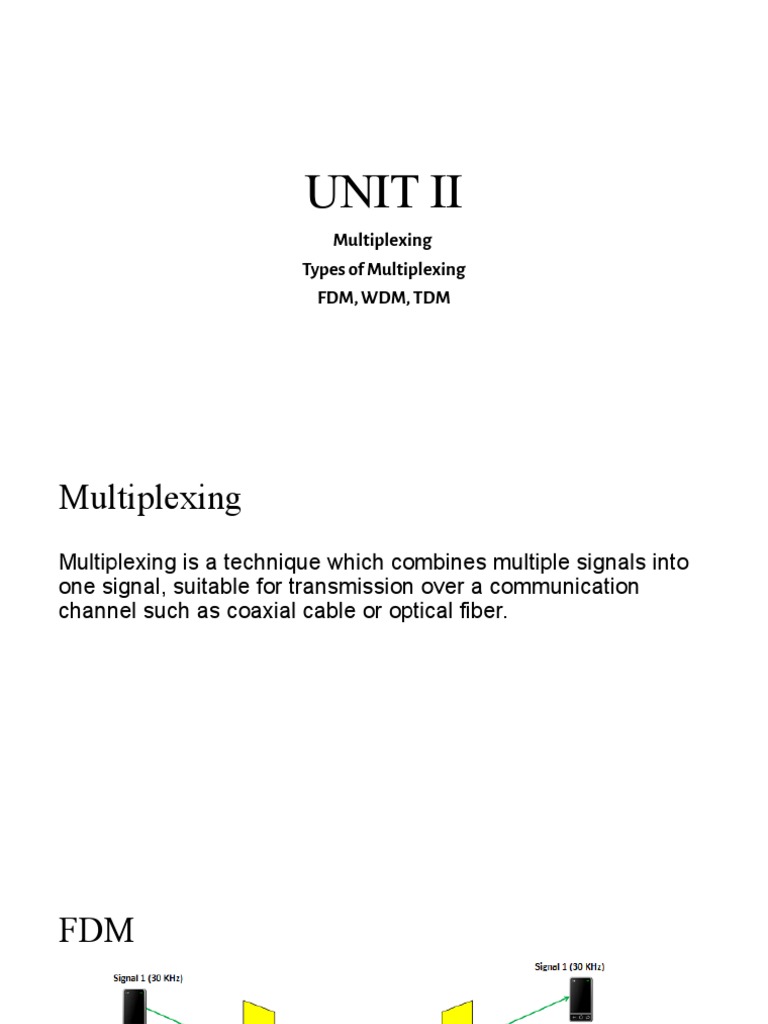 Multiplexing | PDF
