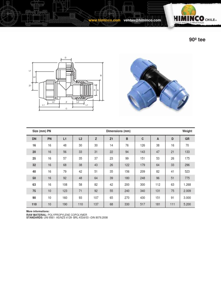 Catalogo HDPE Con Dimensiones | PDF