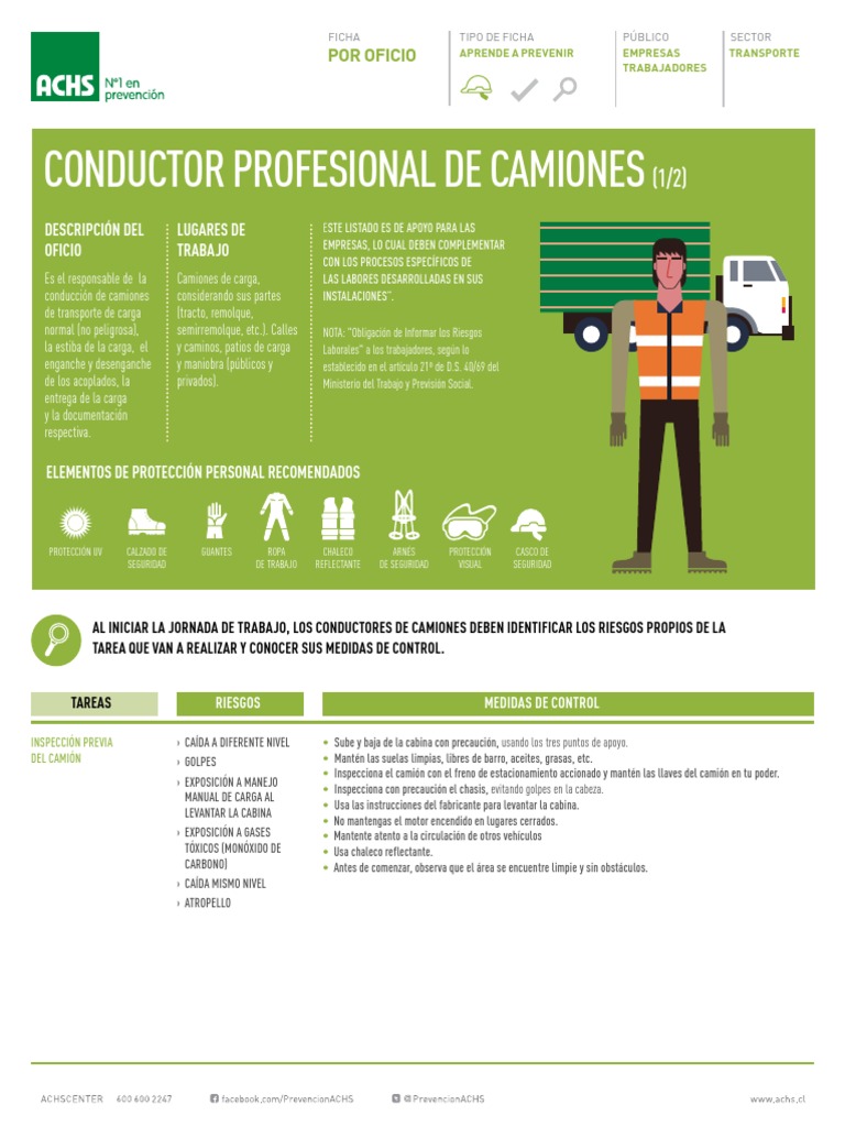 Conductor Profesional Camiones V1 Pdf Camión Vehículos