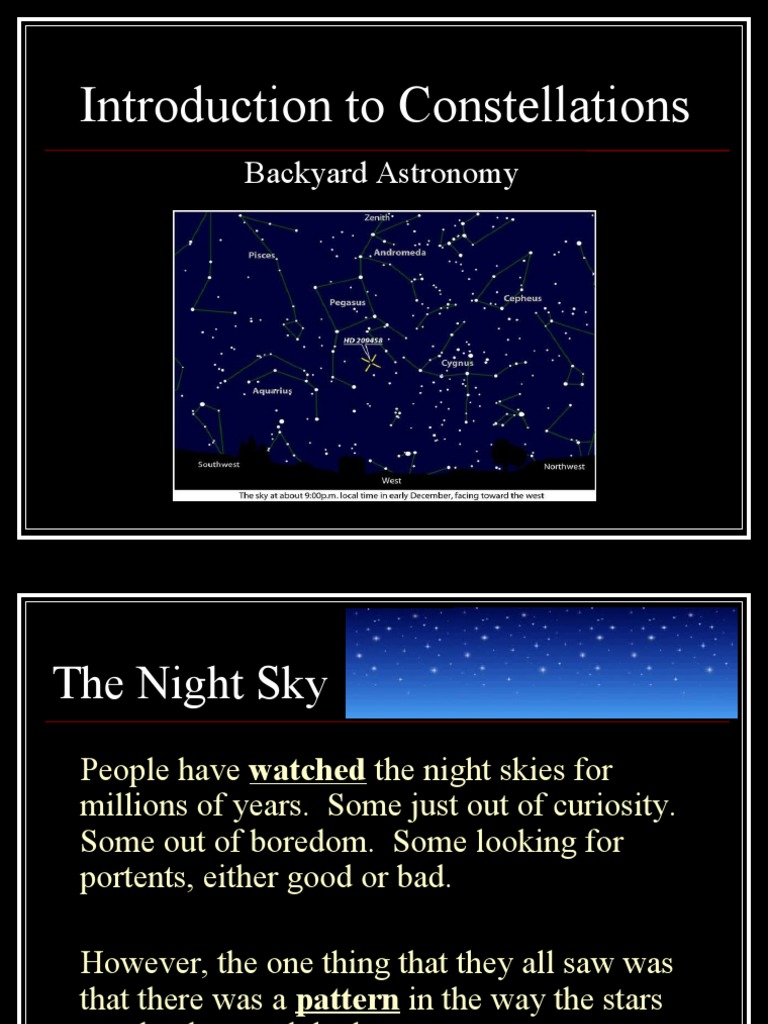 Introduction to Constellations | PDF | Stars | Ptolemy