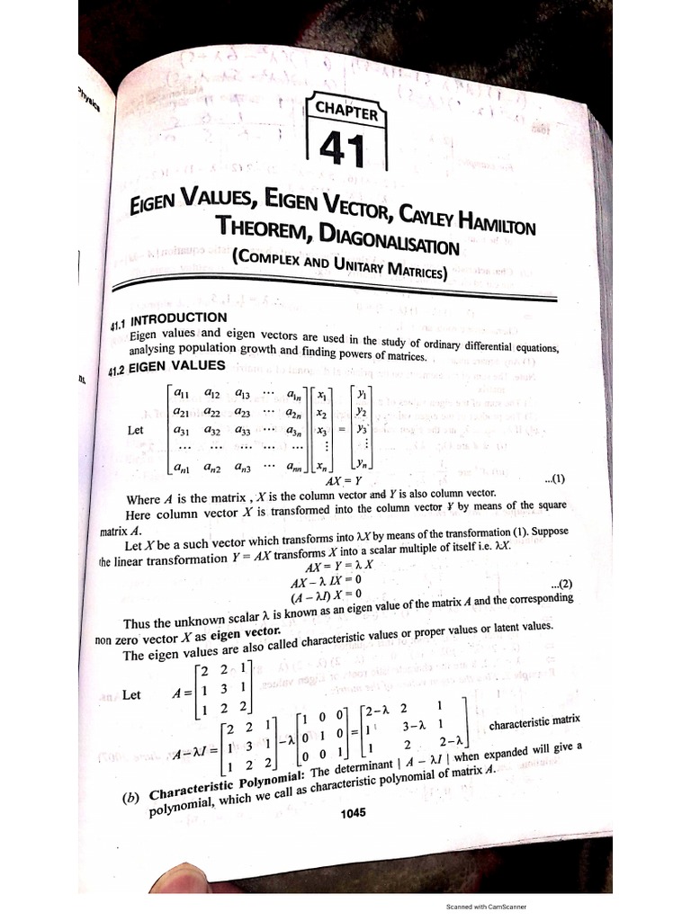 Eigen Values, Eigen Vectors | PDF Eigen Values, Eigen Vectors | PDF