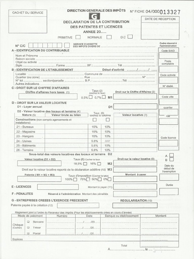 Déclaration Patentes Et Licences | PDF