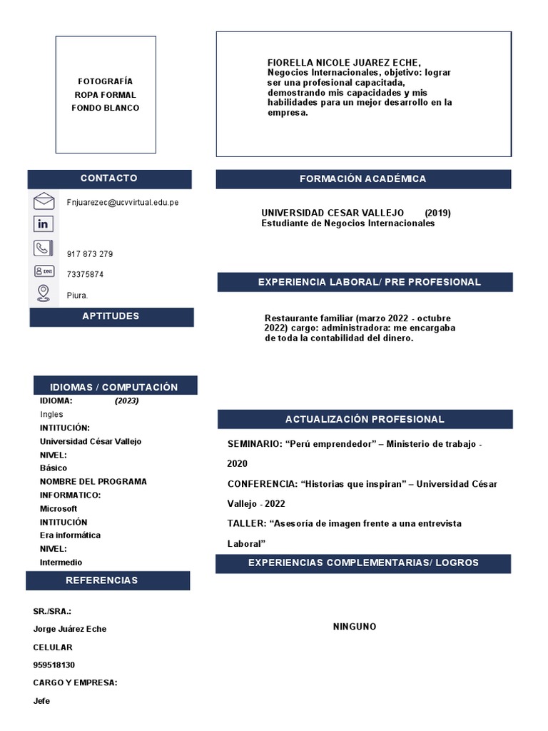 Formato CV | PDF