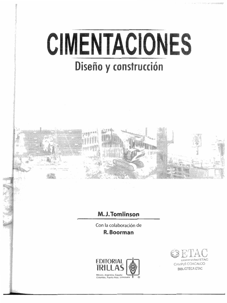 Cimentaciones Diseño y Contruccion | PDF