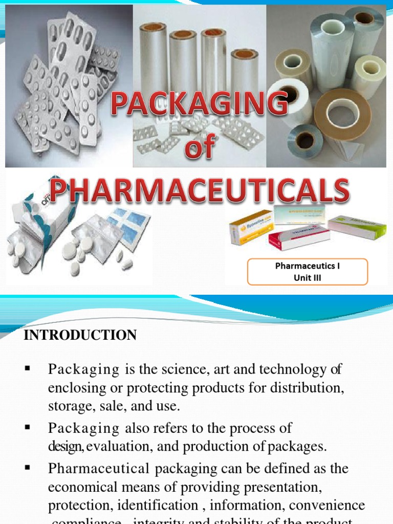 Pharmaceutical Packaging | PDF