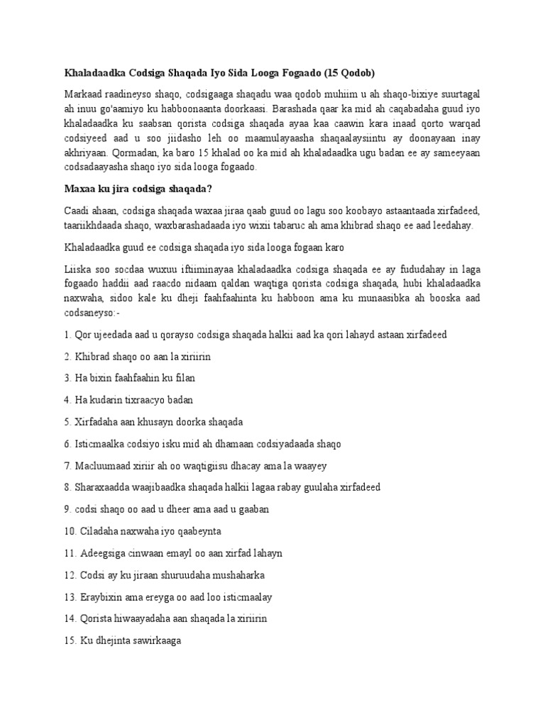 Somali | PDF