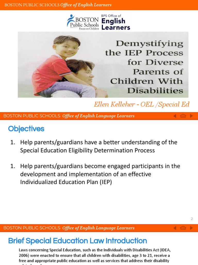 Presentation Demystifying The IEP Process For Diverse Parents of ...