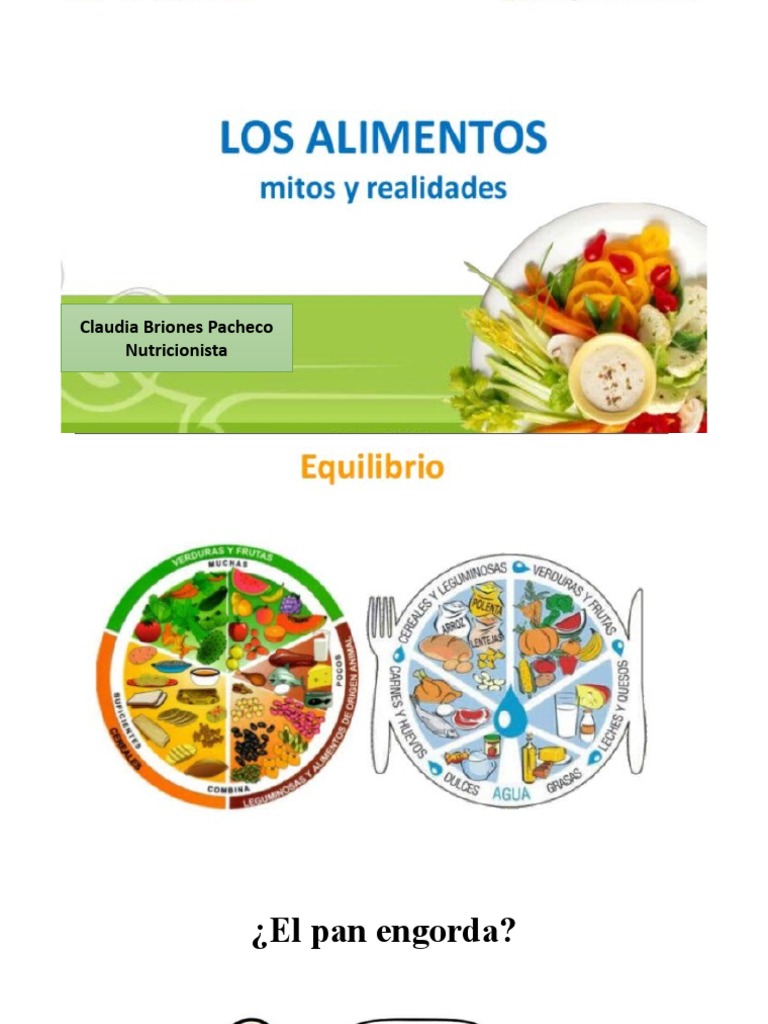 Mitos y Realidades sobre el Pan y Alimentos Light | PDF | Cocina ...