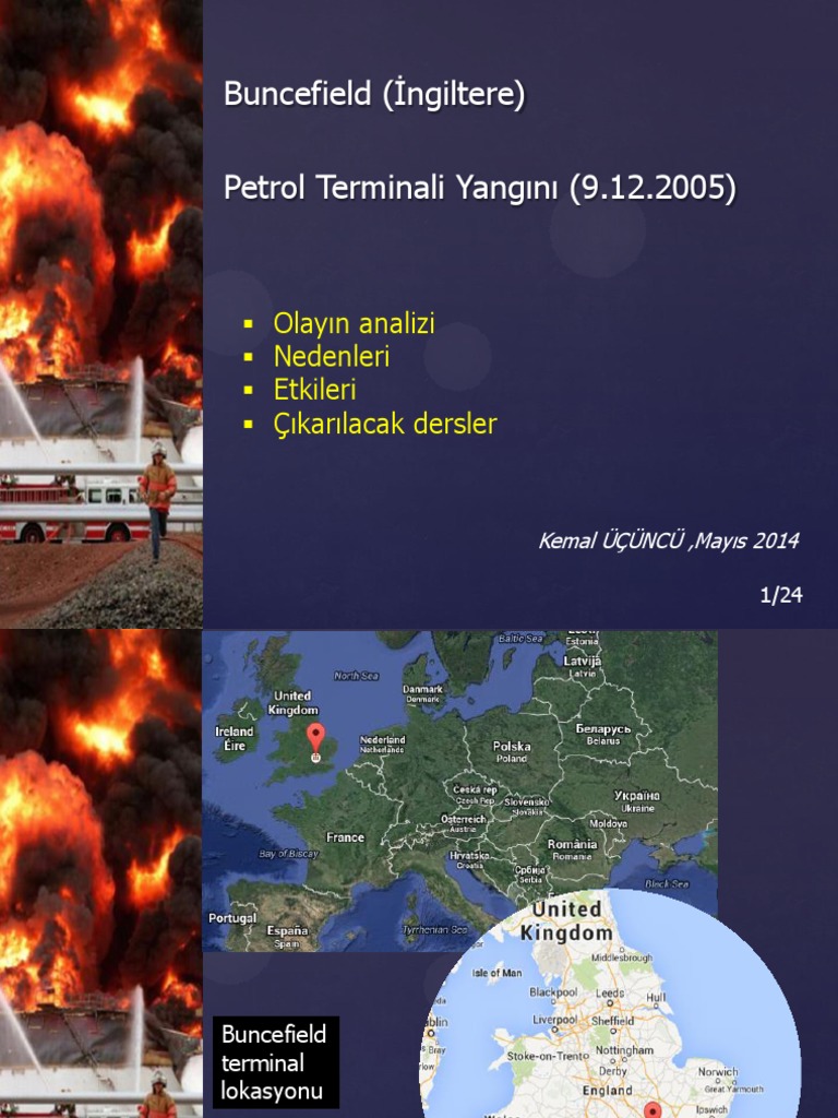 Buncefield (İngiltere) Petrol Terminali Yangını (9.12.2005) | PDF